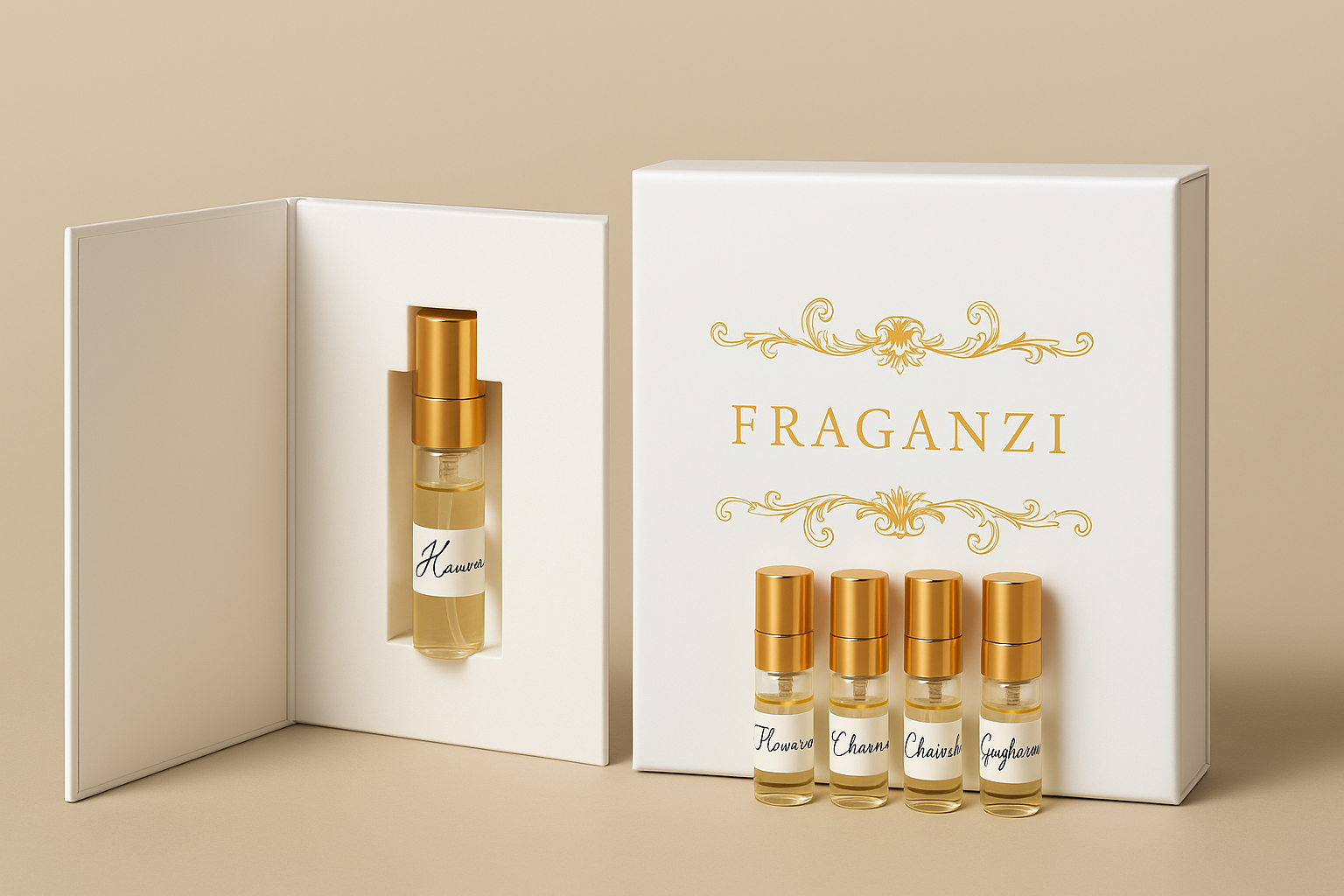 Amostras de perfumes árabes | Decants de perfumes árabes – Fraganzi
