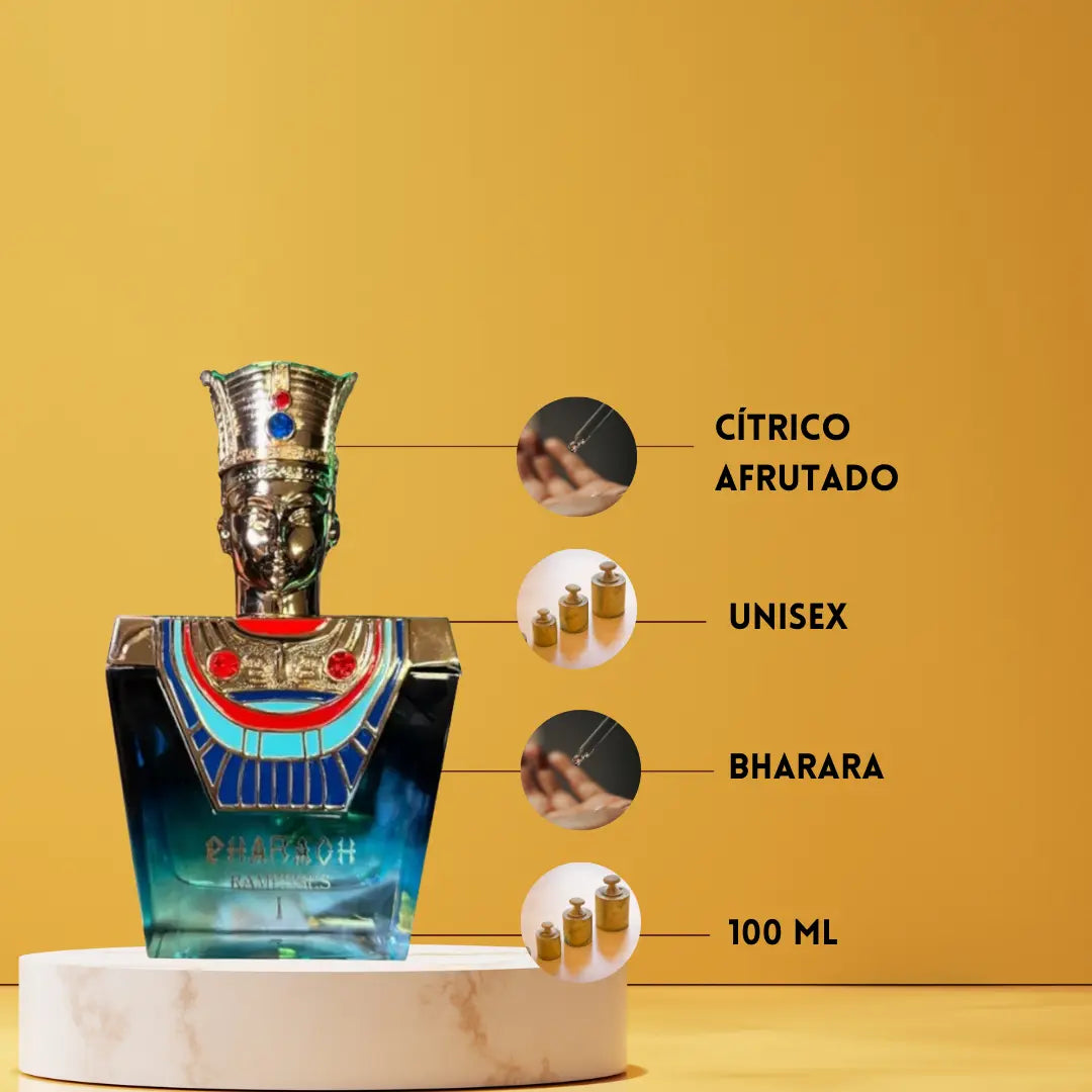 Pharaoh Ramesses I by Bharara 100ml - Perfume Masculino Inspirado en el Poder del Antiguo Egipto