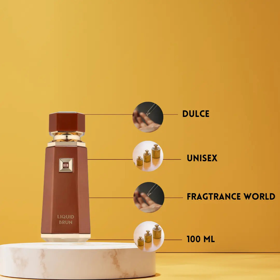 Liquid Brun 100ml - Perfume Unisex Elegante y Sofisticado con Notas de Vainilla y Almizcle